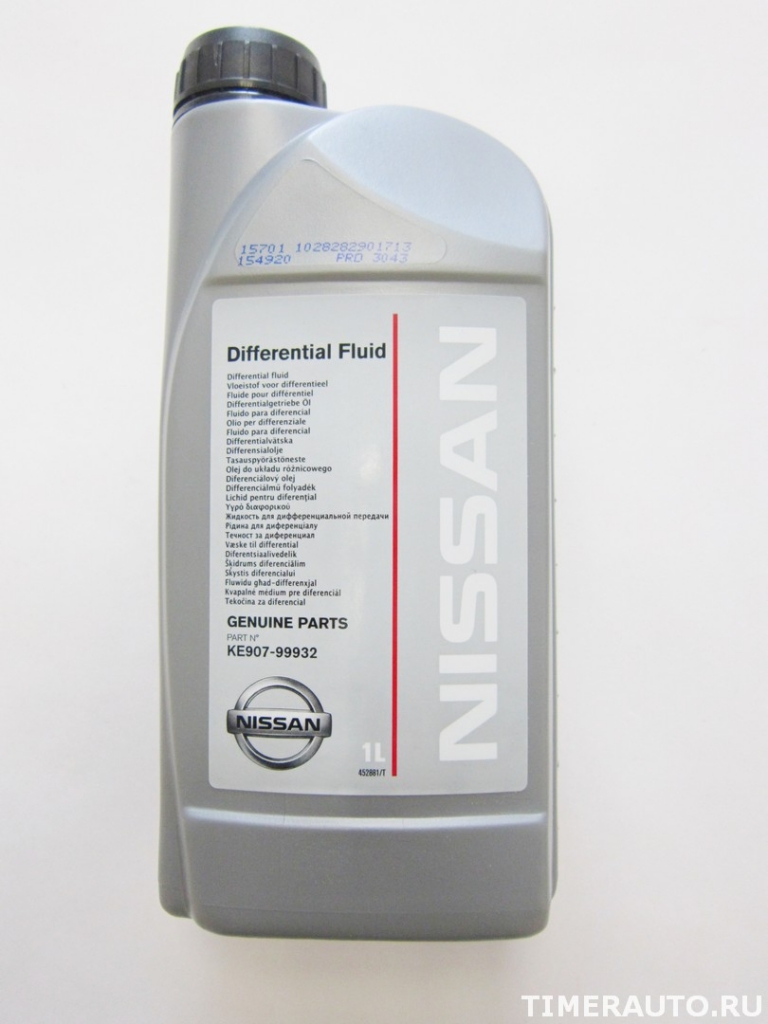 Масло в ркпп и для дифференциала (1л) NISSAN KE907-99932-R купить в ...